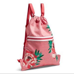 Vera Bradley | Bags | New Vera Bradley Beach Backsack Oxford Floral ...